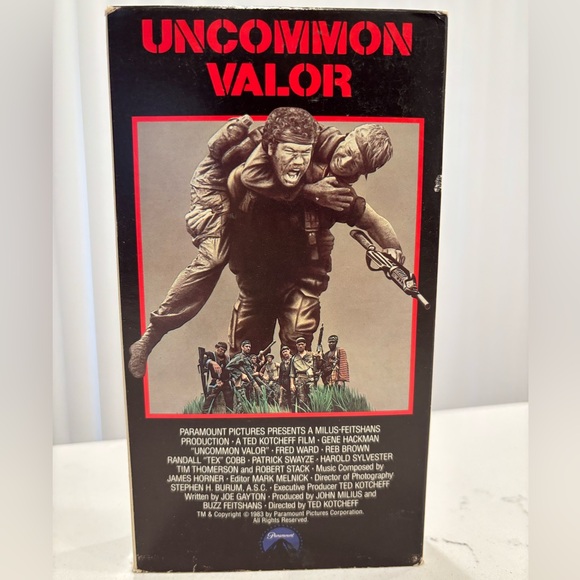Media | Uncommon Valor Vhs 1983 Gene Hackman Patrick Swayze Robert ...